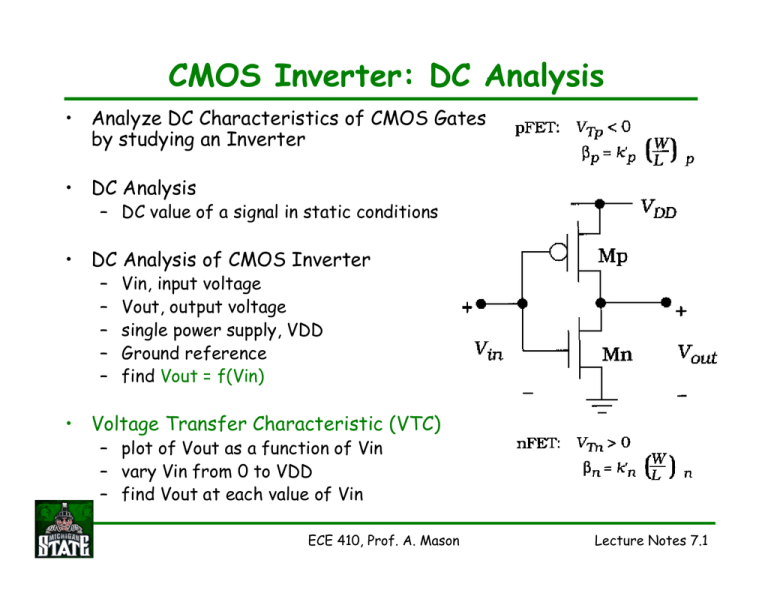 What Is The Input Resistance Of Cmos Inverter - Design Talk