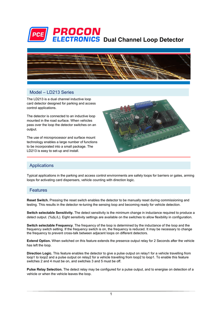 Procon Loop Detector Wiring Diagram - Wiring Diagram