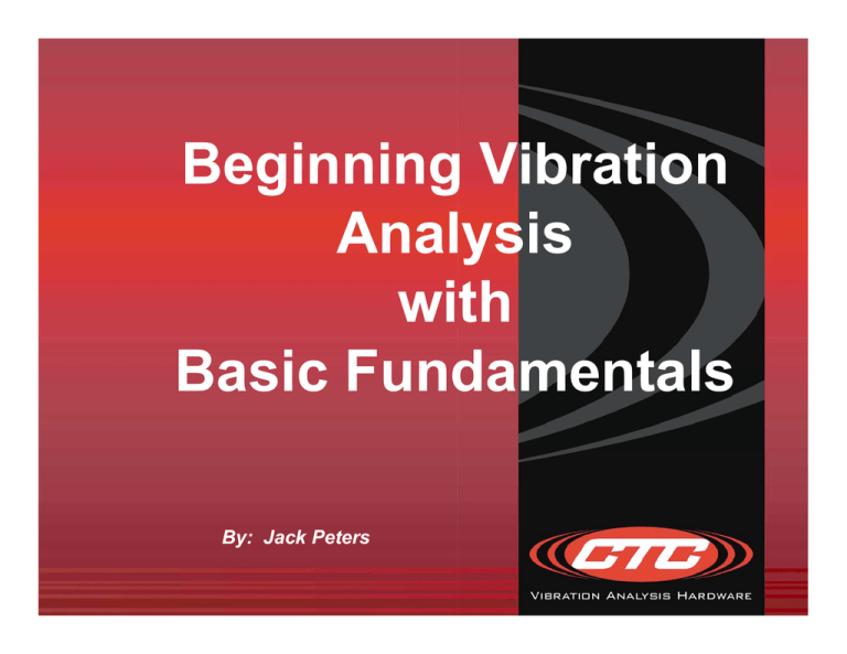 Beginning Vibration Analysis With Basic Fundamentals