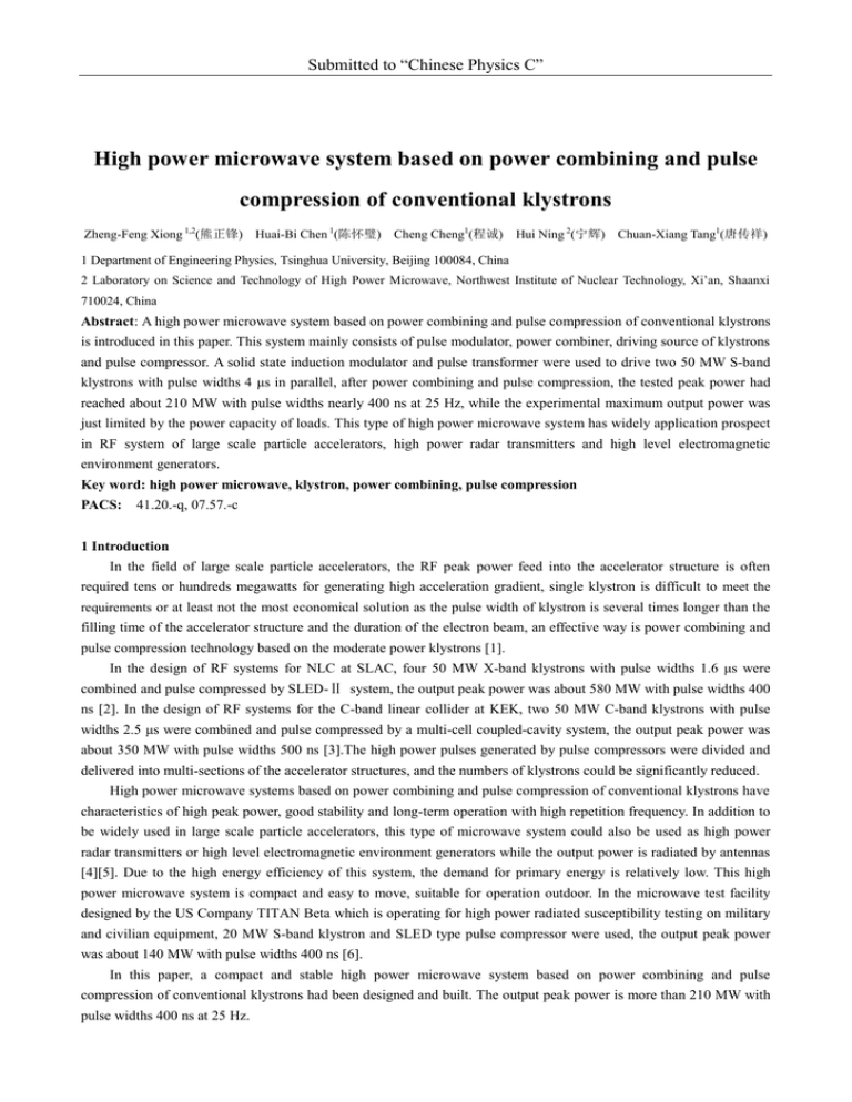 High power microwave system based on power