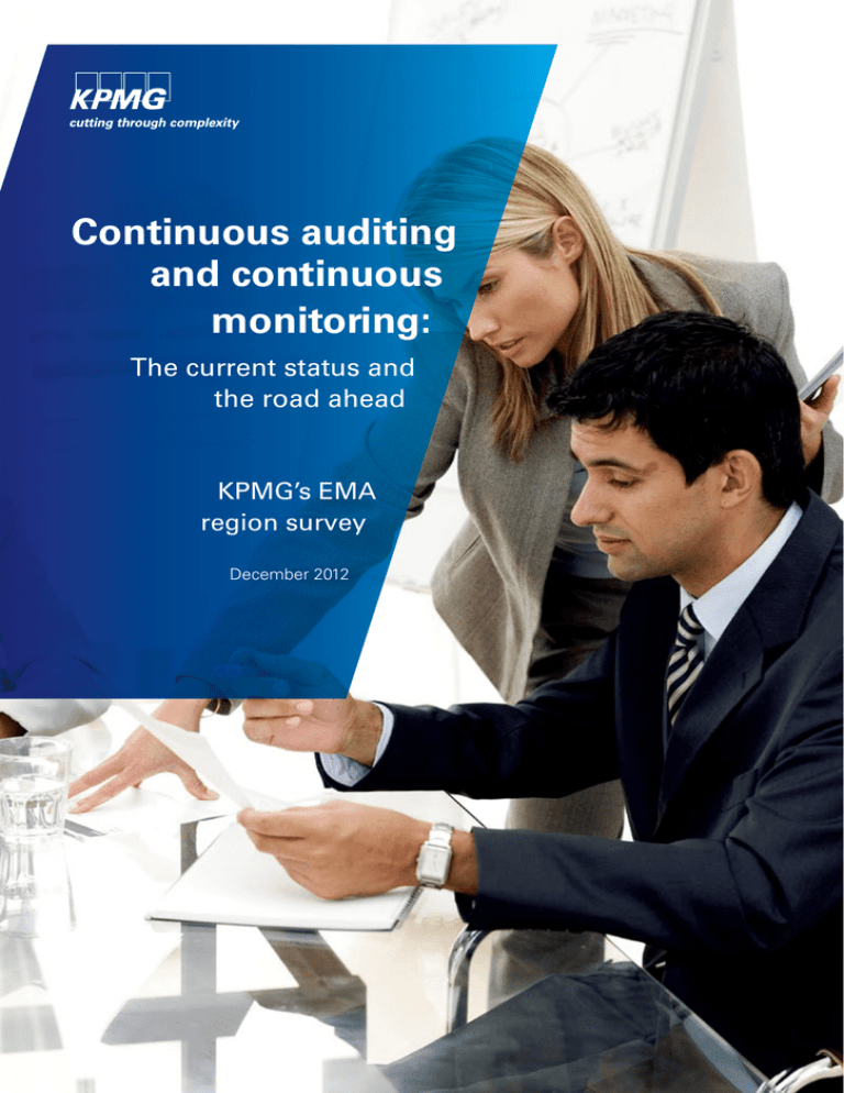 Continuous auditing and continuous monitoring: The current