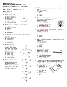 SOL 4.3 ElectricityReleased Test Questions PDF