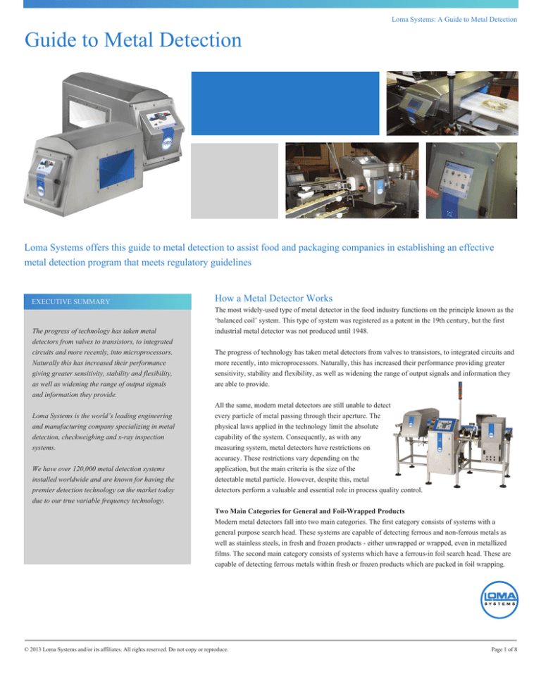 Guide to Metal Detection