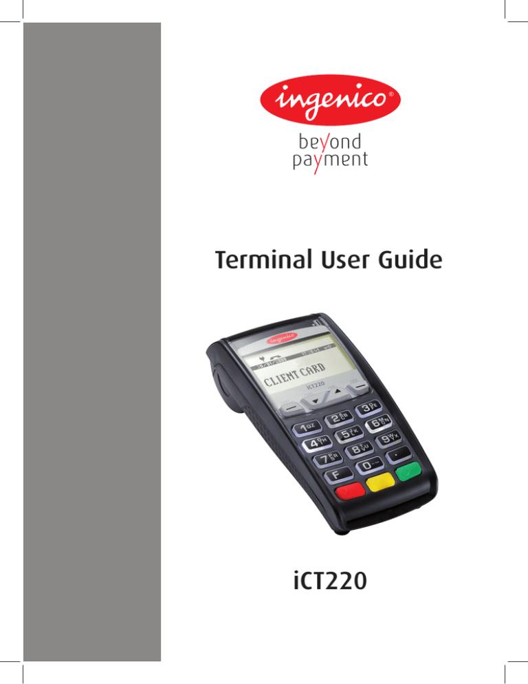 Terminal User Guide iCT220