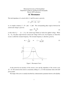 3. RLC SERIES RESONANCE