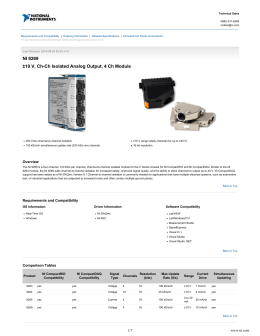 NI 9425 - Data Sheet - National Instruments
