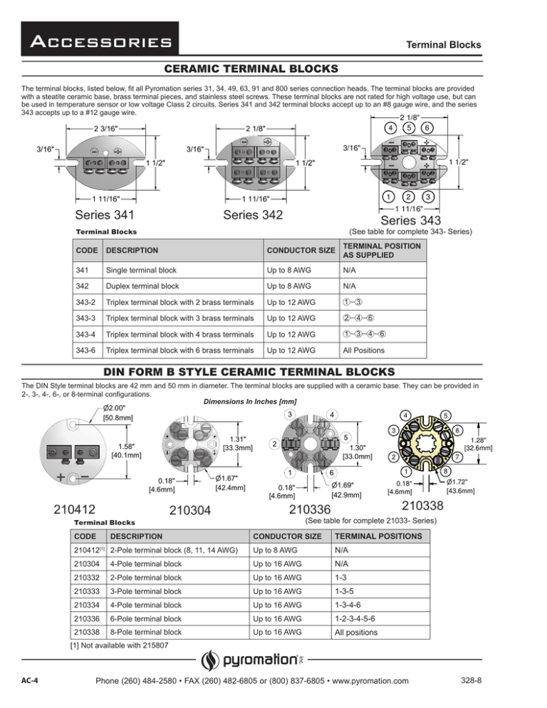 CERAMIC TERMINAL BLOCKS