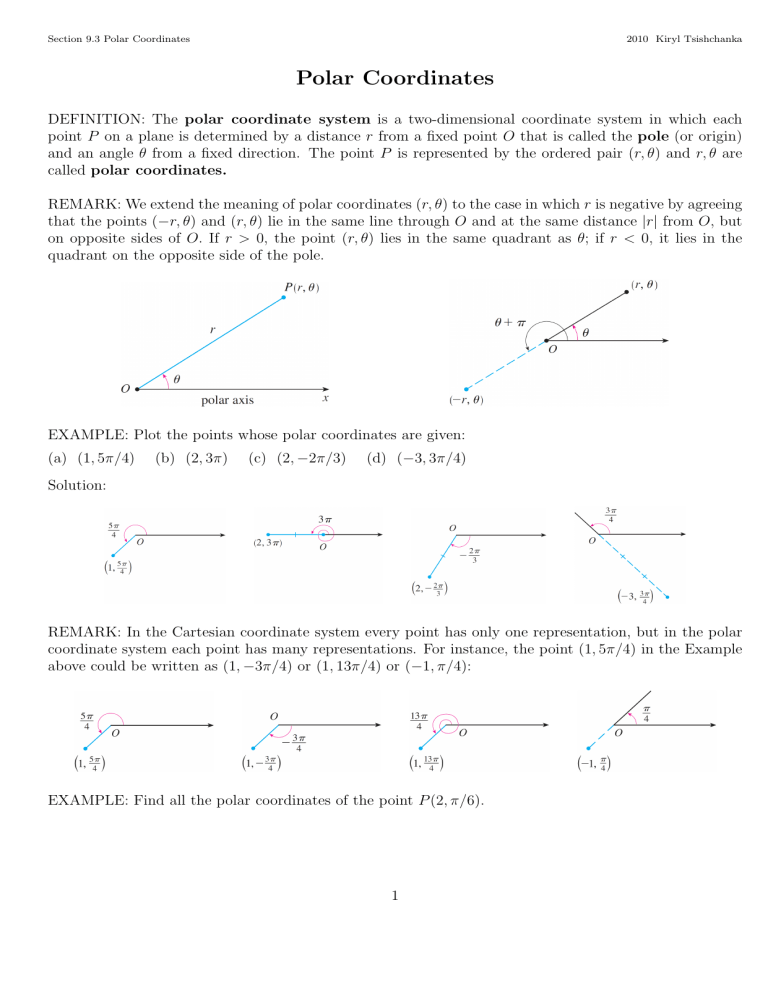 Polar Coordinates