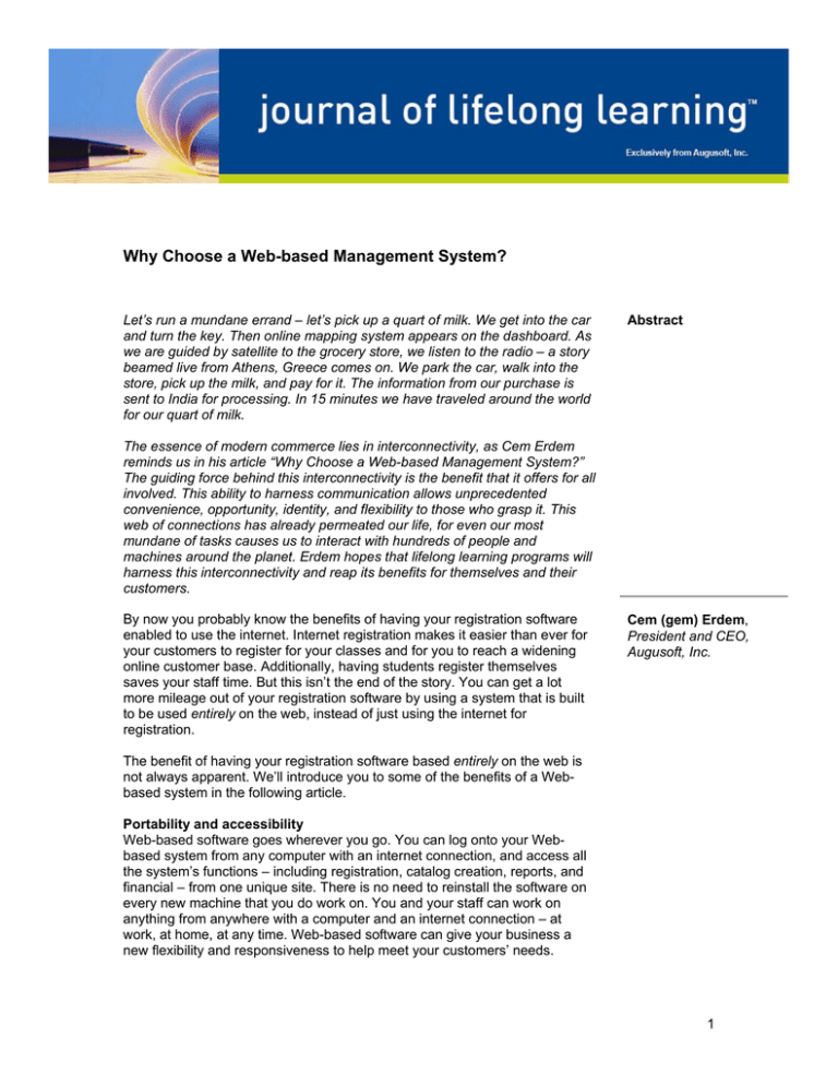 Why Choose A Web based Management System 
