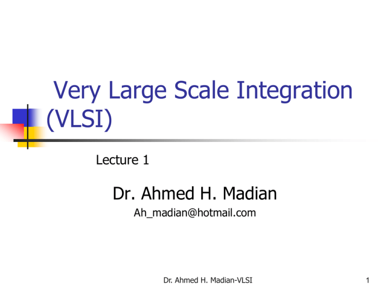 Very Large Scale Integration VLSI 