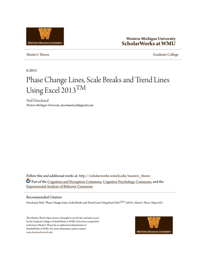 Phase Change Lines Scale Breaks And Trend Lines Using Excel