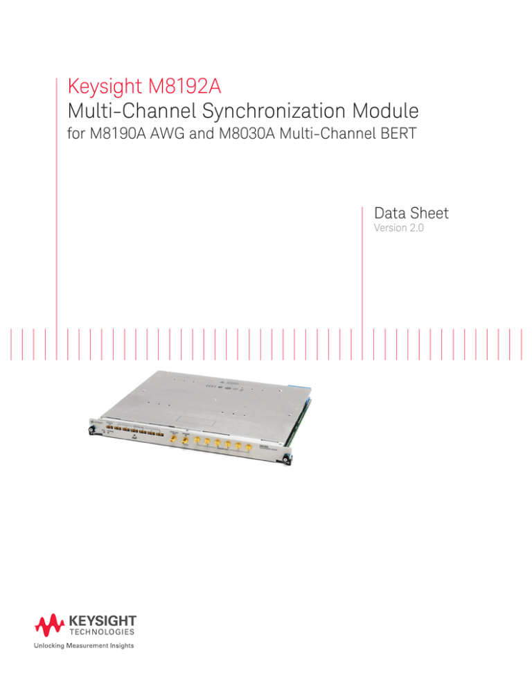 Keysight M8192A Multi-Channel Synchronization Module