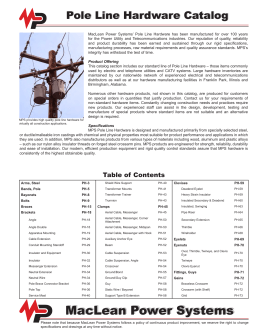 Hubbell Pole Line Hardware Catalog