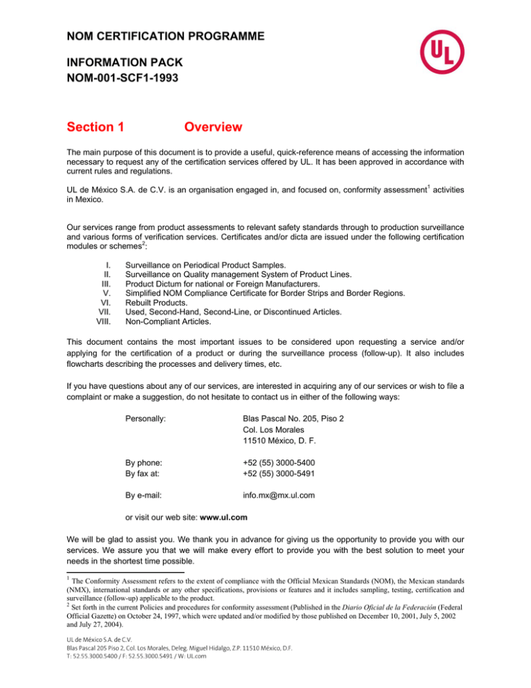 Section 1 Overview Section 1 Overview