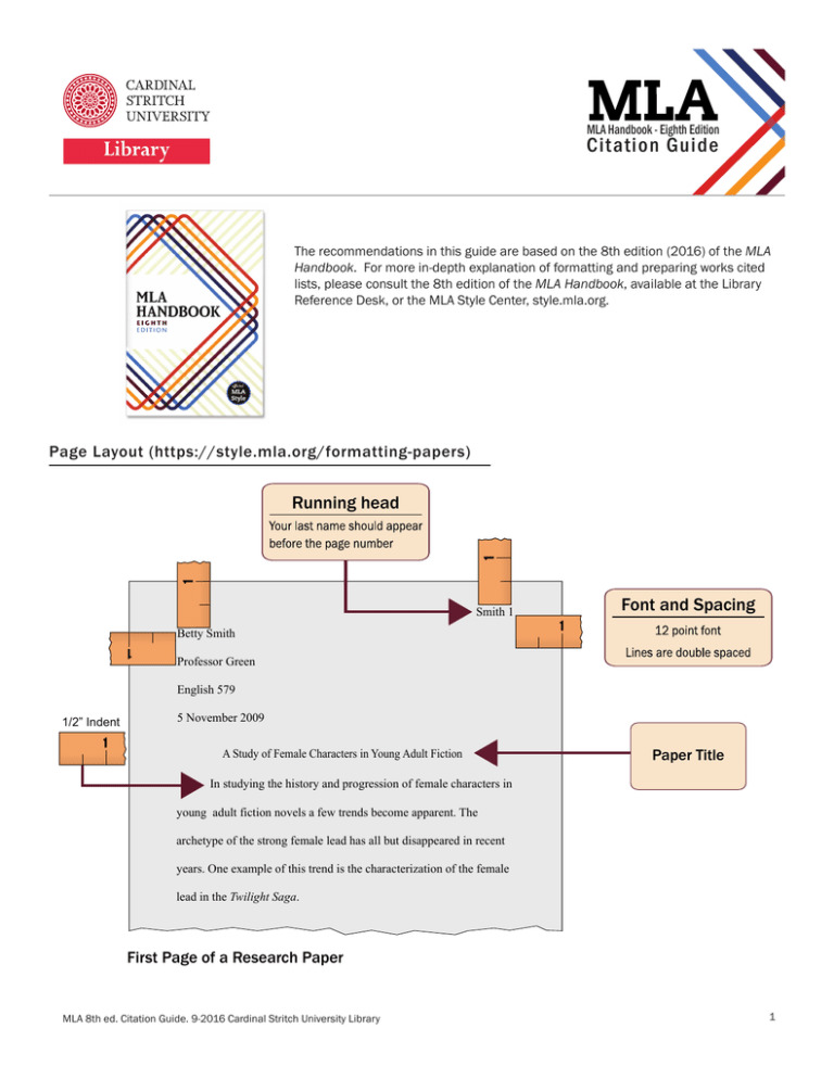 MLA 8th Edition Citation Guide