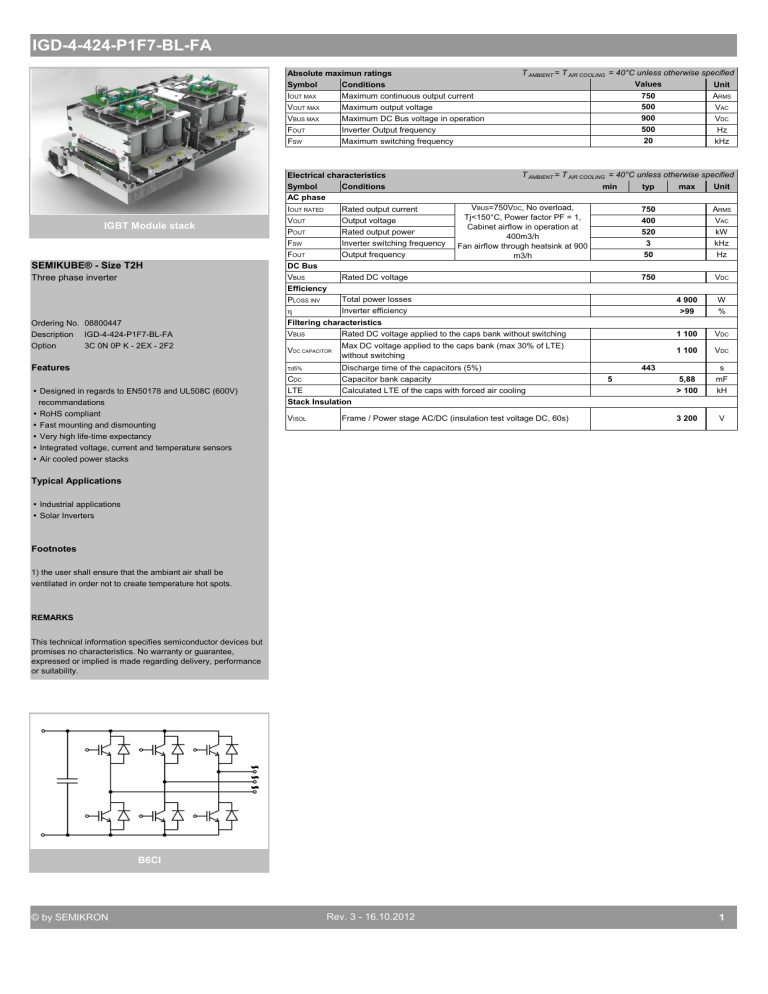 IGD-4-424-P1F7-BL-FA Datasheet