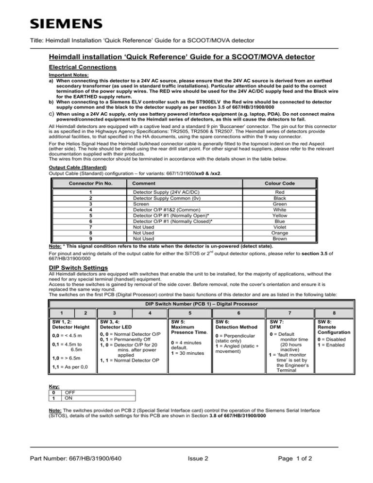 Heimdall installation `Quick Reference` Guide for a