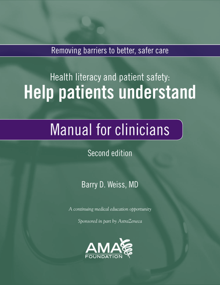 Help patients understand - Florida State University College of