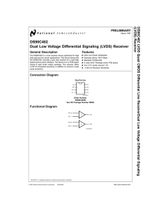 DS90C032B LVDS Quad CMOS Differential Line Receiver
