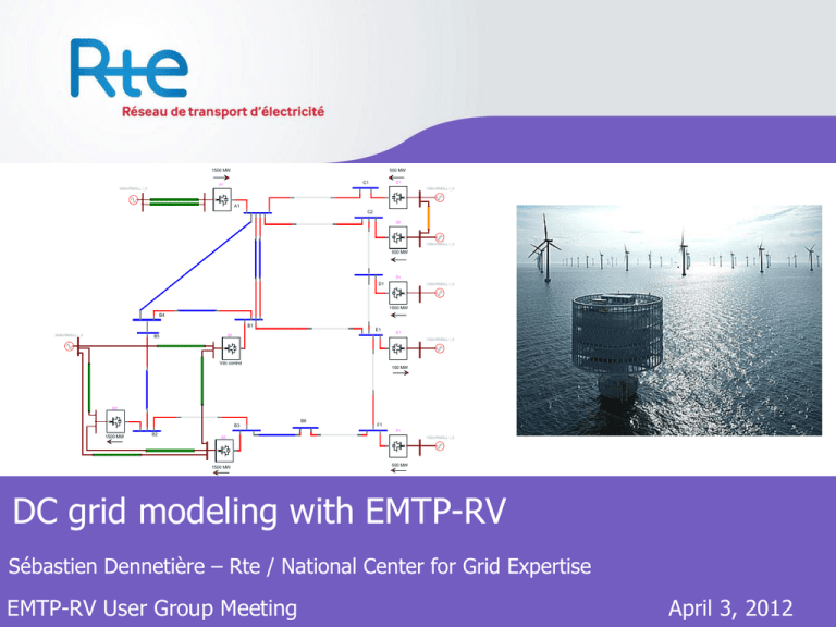 DC grid modeling with EMTP-RV