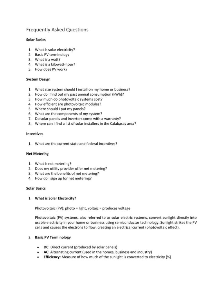 Frequently Asked Questions