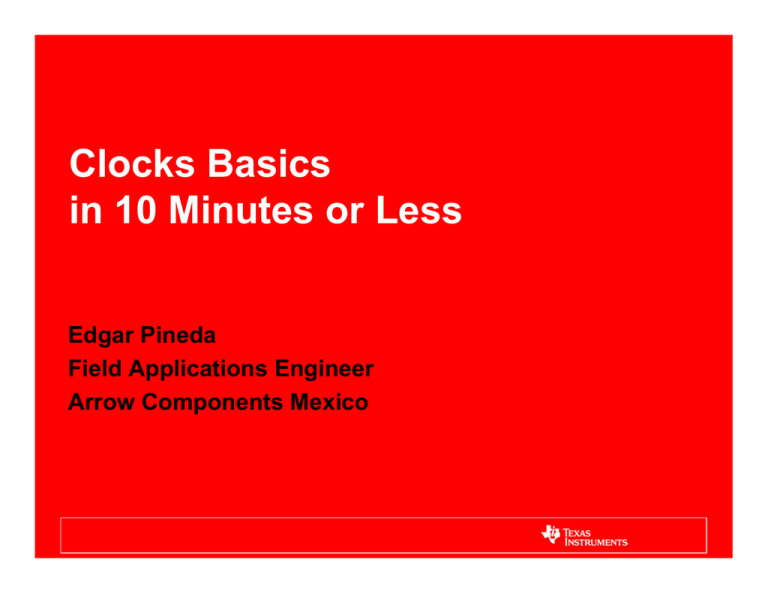 Clocks Basics In 10 Minutes Or Less