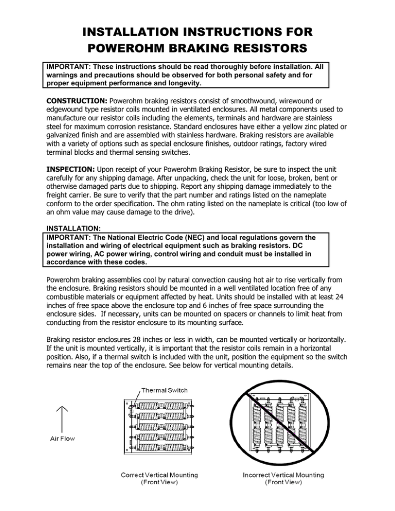 installation instructions for