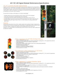 Integrated LED Traffic Signal
