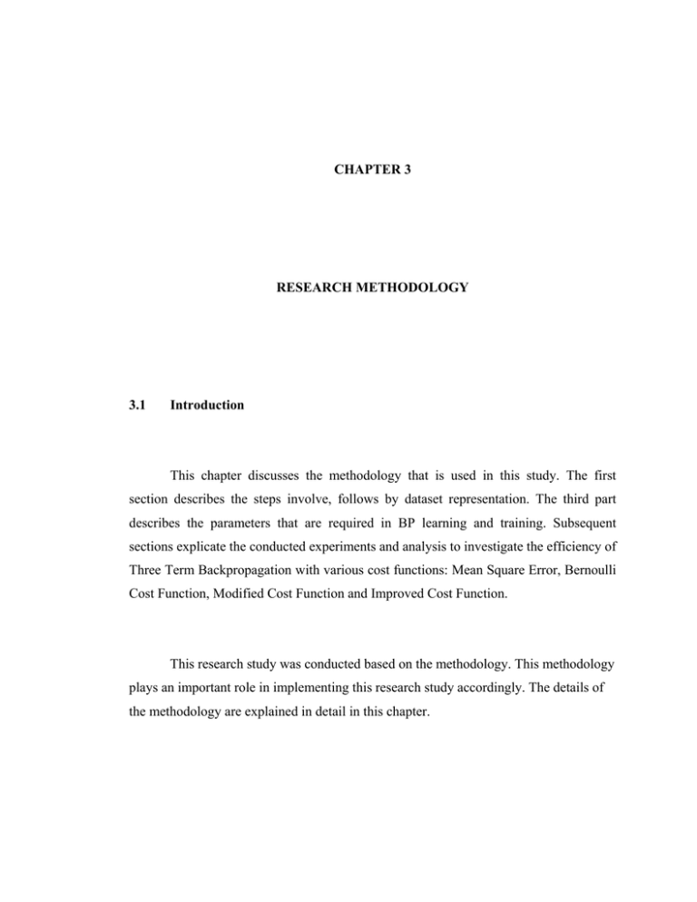 CHAPTER 3 RESEARCH METHODOLOGY 3 1 Introduction This CHAPTER 3 RESEARCH METHODOLOGY 3 1 Introduction This