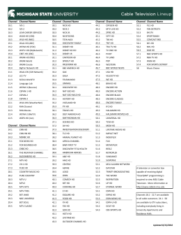Channel Lineup - Cox Communications