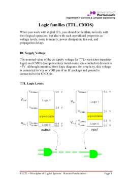 Logic Families and Their Characteristics