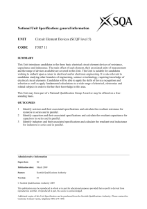 national unit specification: general information