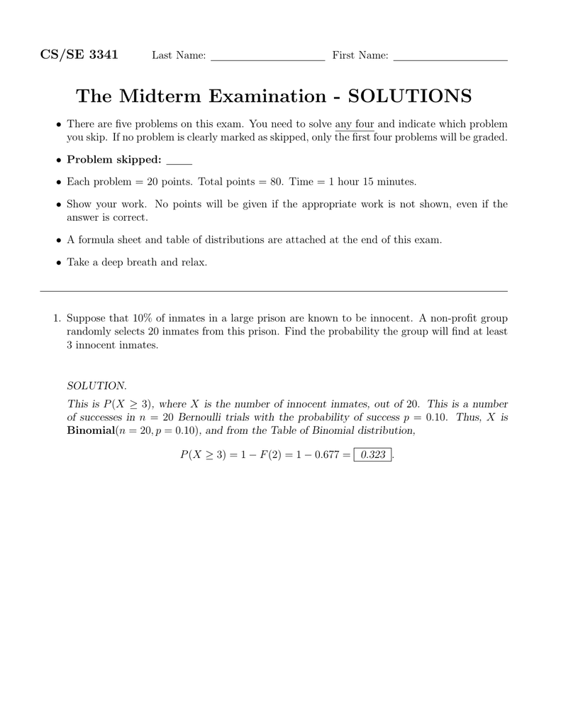 Midterm Exam