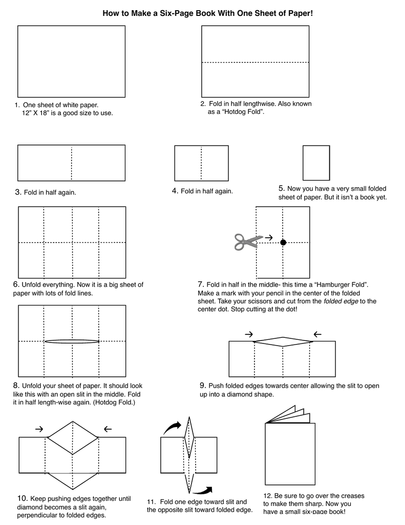 How To Make A Book From A Piece Of Paper Laskoom