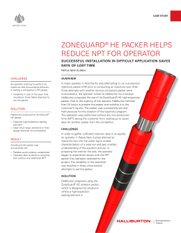 Packers - Halliburton