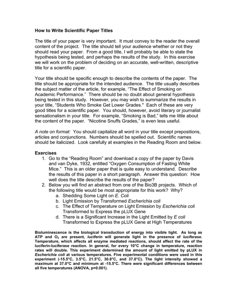 How To Write A Scientific Paper Summary Design Talk