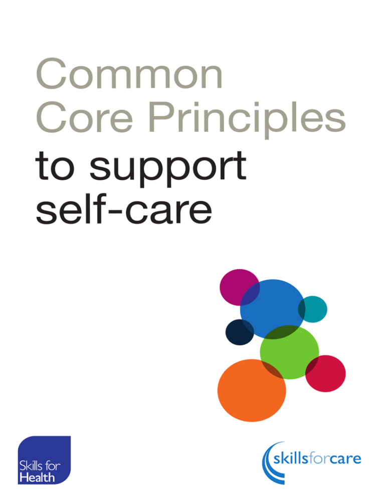 Common Core Principles Of Self Care