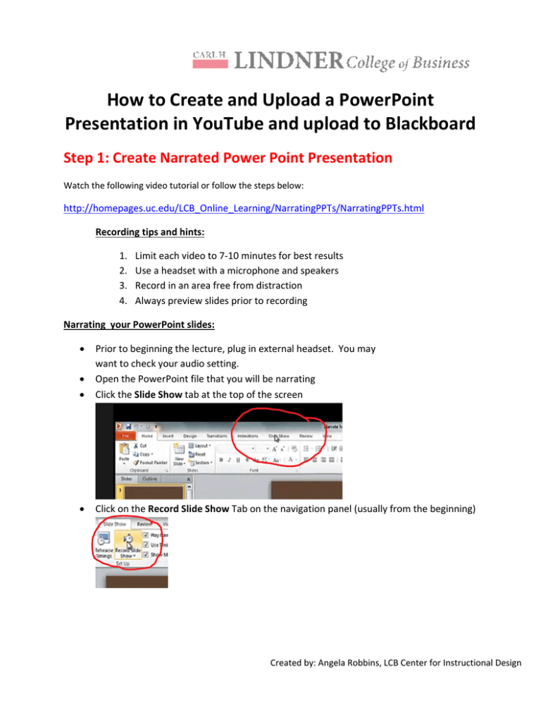 How To Create And Upload A PowerPoint Presentation In YouTube
