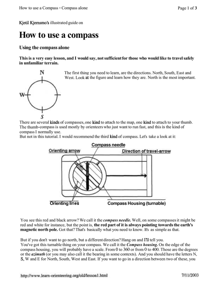 How To Use A Compass