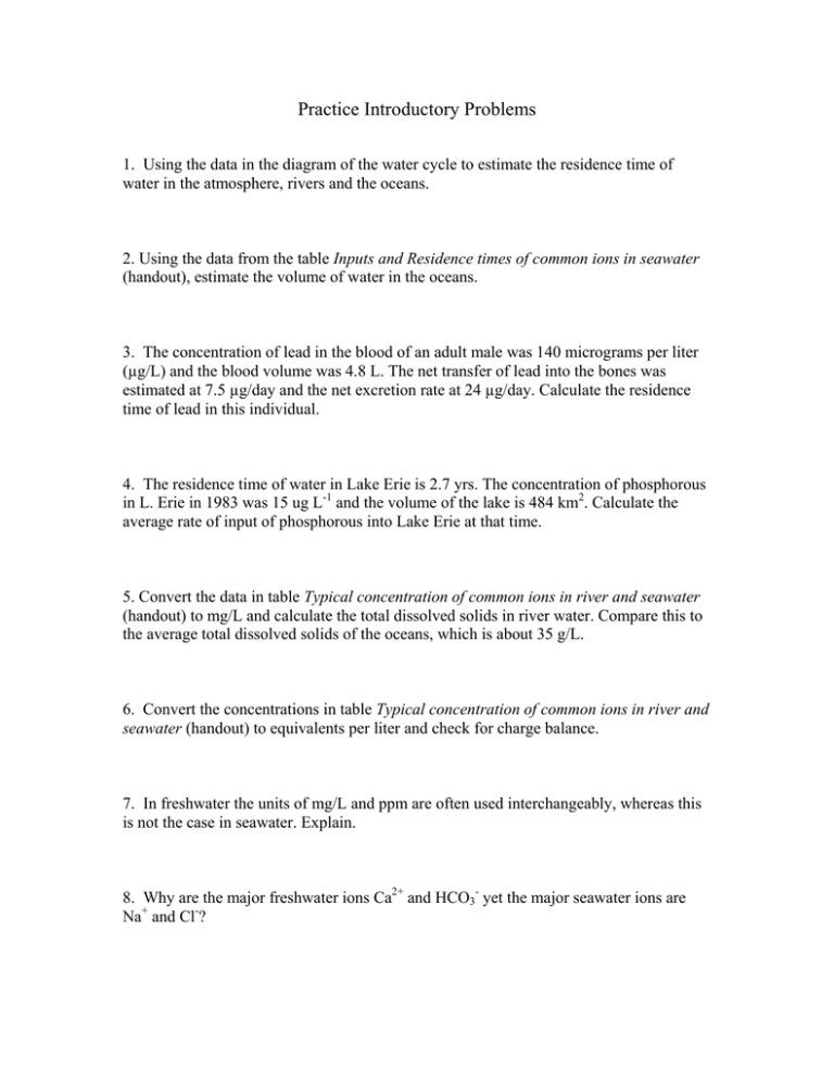 Practice Problems And Solutions