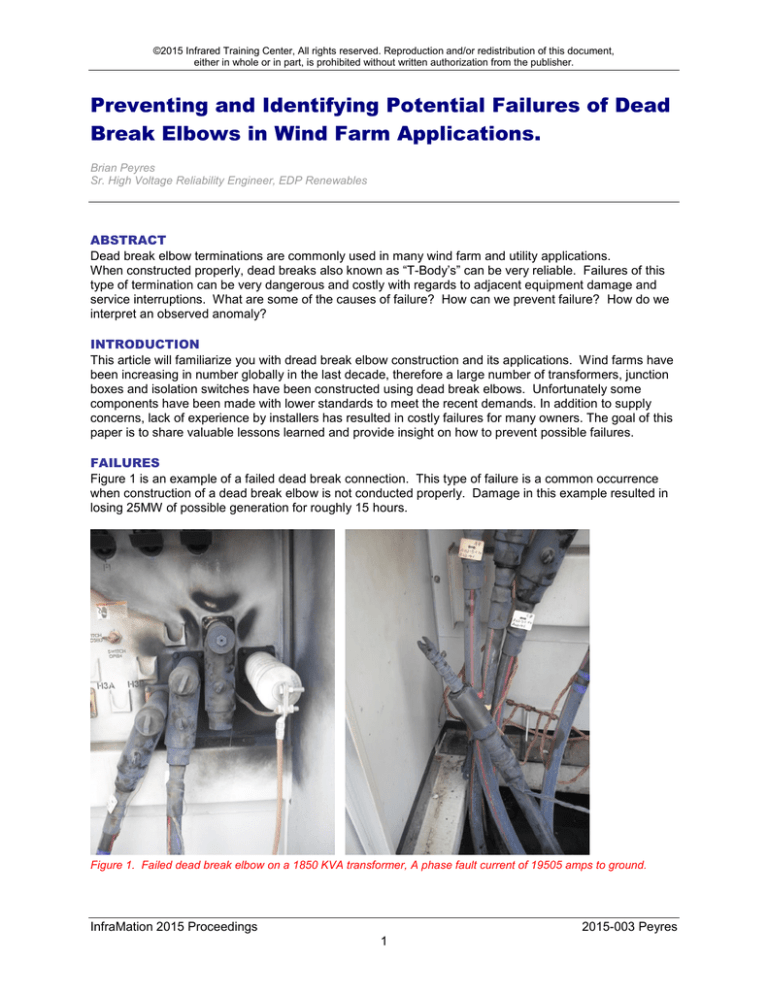 Preventing and Identifying Potential Failures of Dead Break Elbows