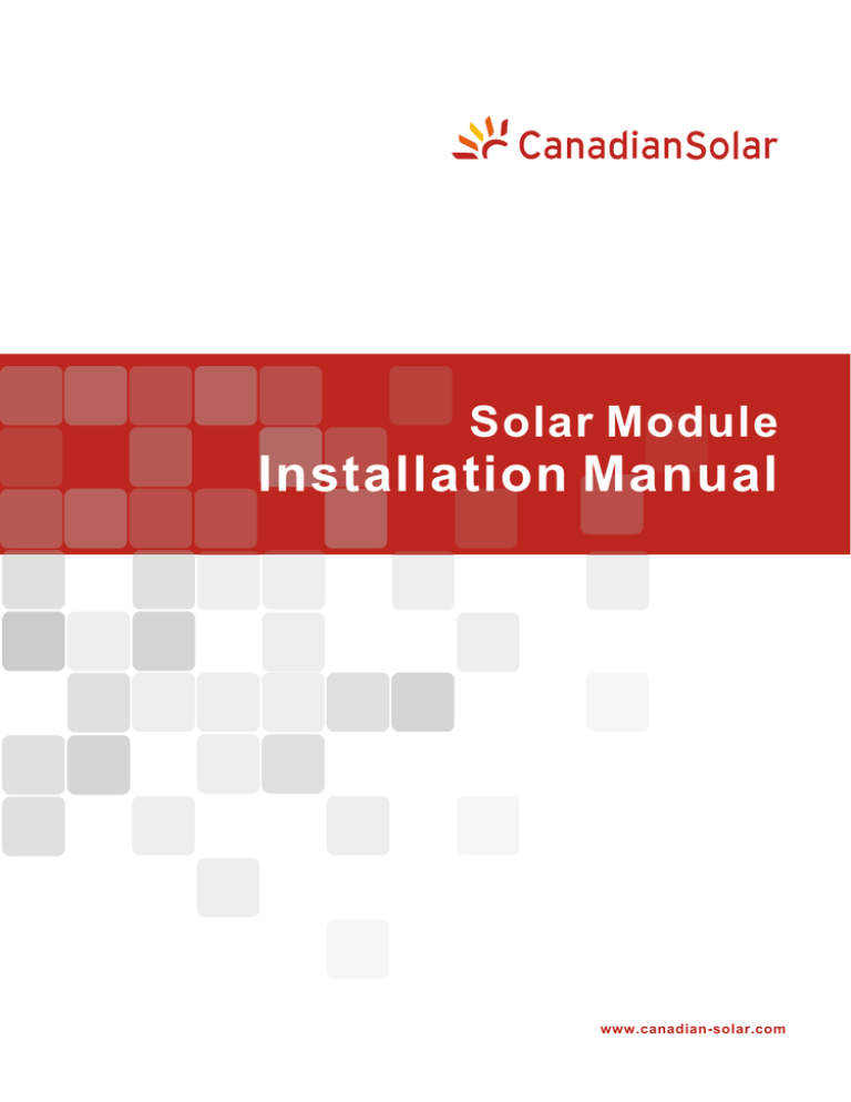 Canadian Solar Module Installation Manual