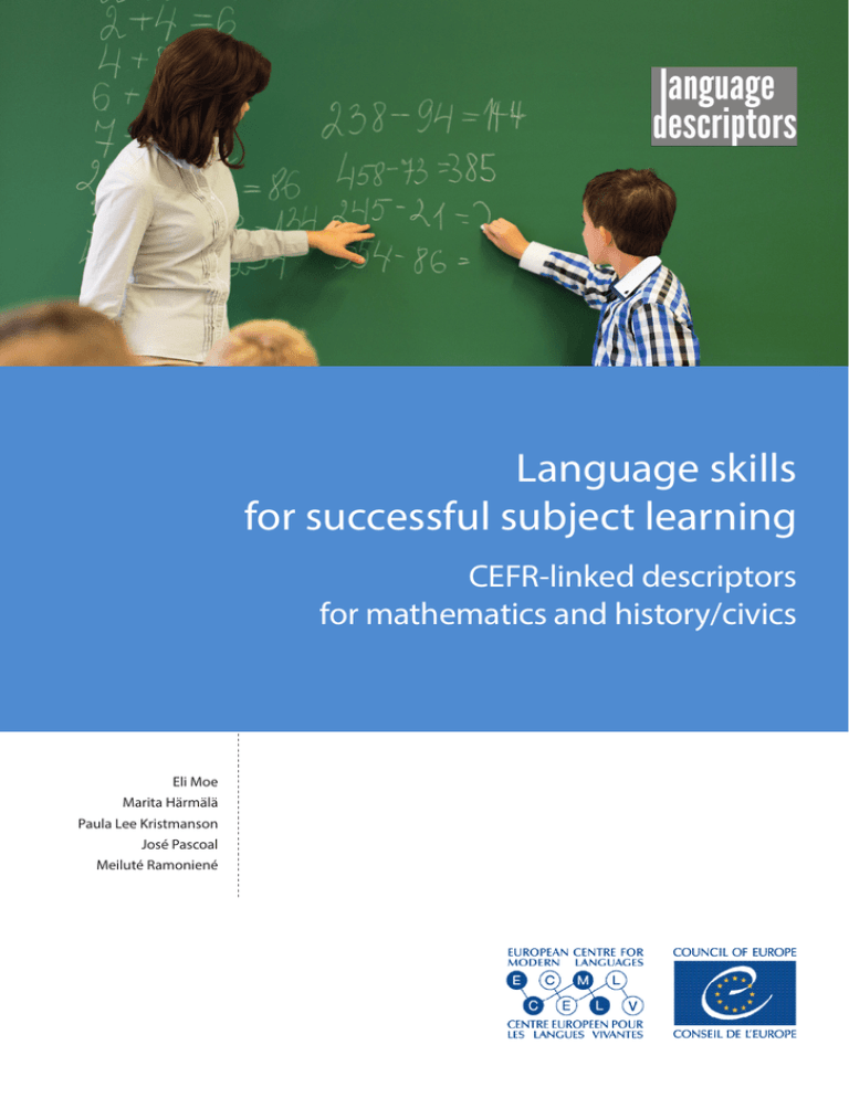 Language skills for successful subject learning
