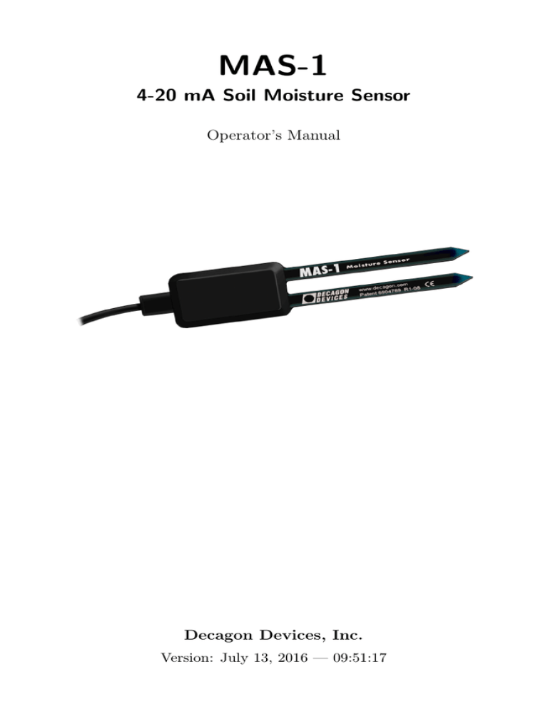 MAS-1 - Decagon Devices