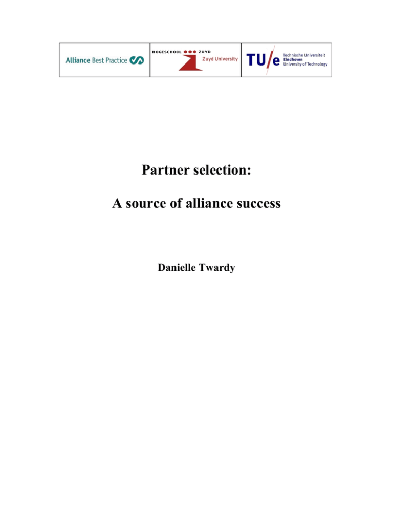 Partner selection: A source of alliance success
