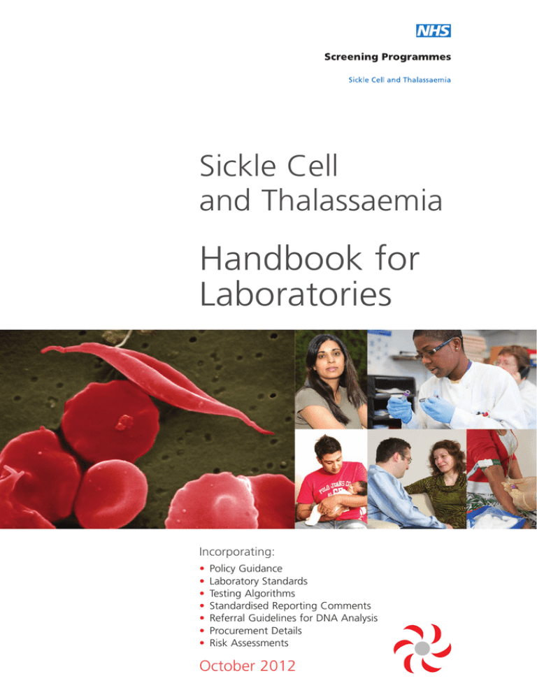 Sickle Cell & Thalassaemia Lab Handbook: Standards & Testing