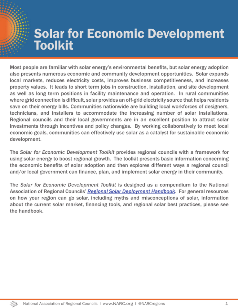 Solar for Economic Development Toolkit
