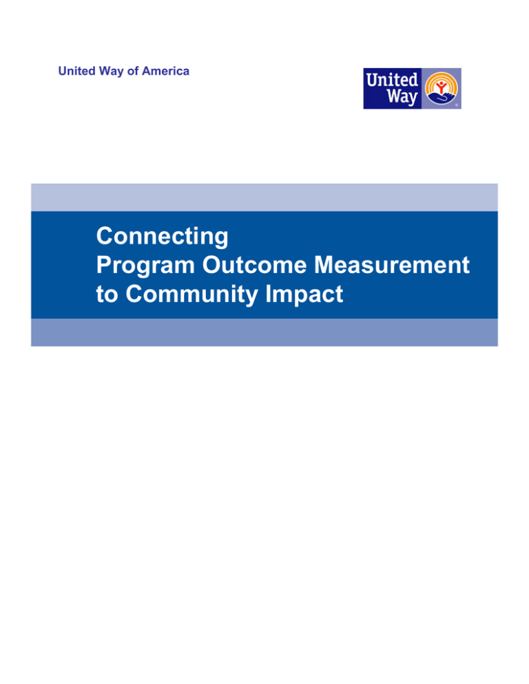 Connecting Program Outcome Measurement to