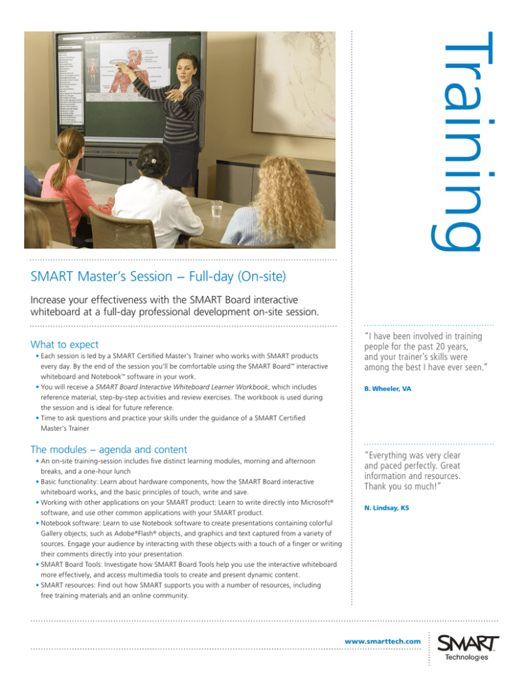 SMART Master`s Session − Full-day (On-site)