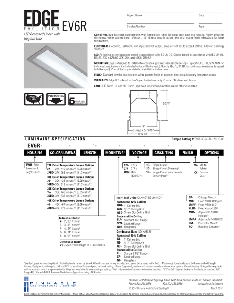 EDGE - Pinnacle Architectural Lighting